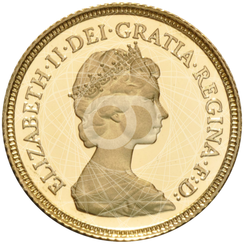 1/2 Sterlina Oro Regina Elisabetta II 1980 1984 - Orodei24