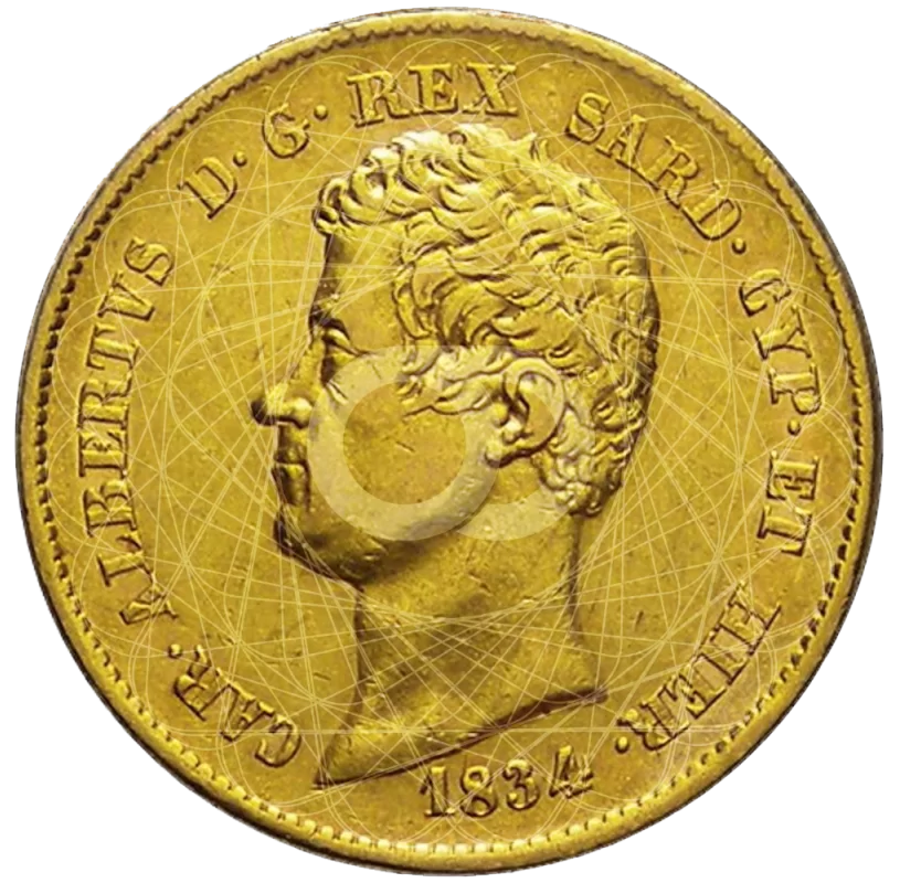 20 Lire Carlo Alberto 1831 1849 - Orodei24