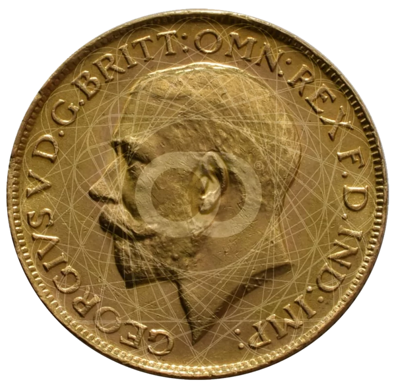 Sterlina Oro Re Giorgio V SA 1923 1928 - Orodei24