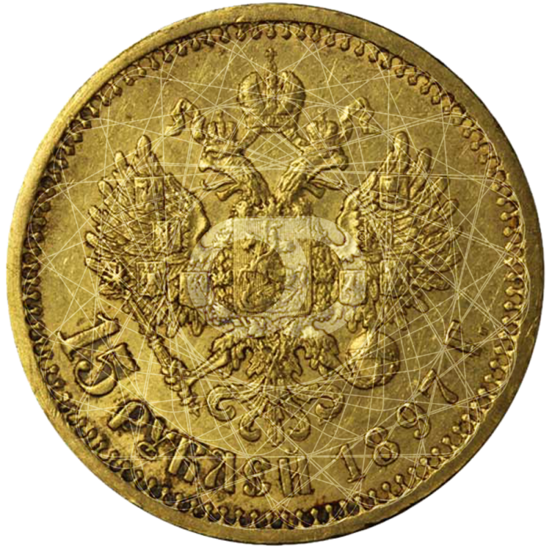 15 Rubli Oro Russi - Orodei24